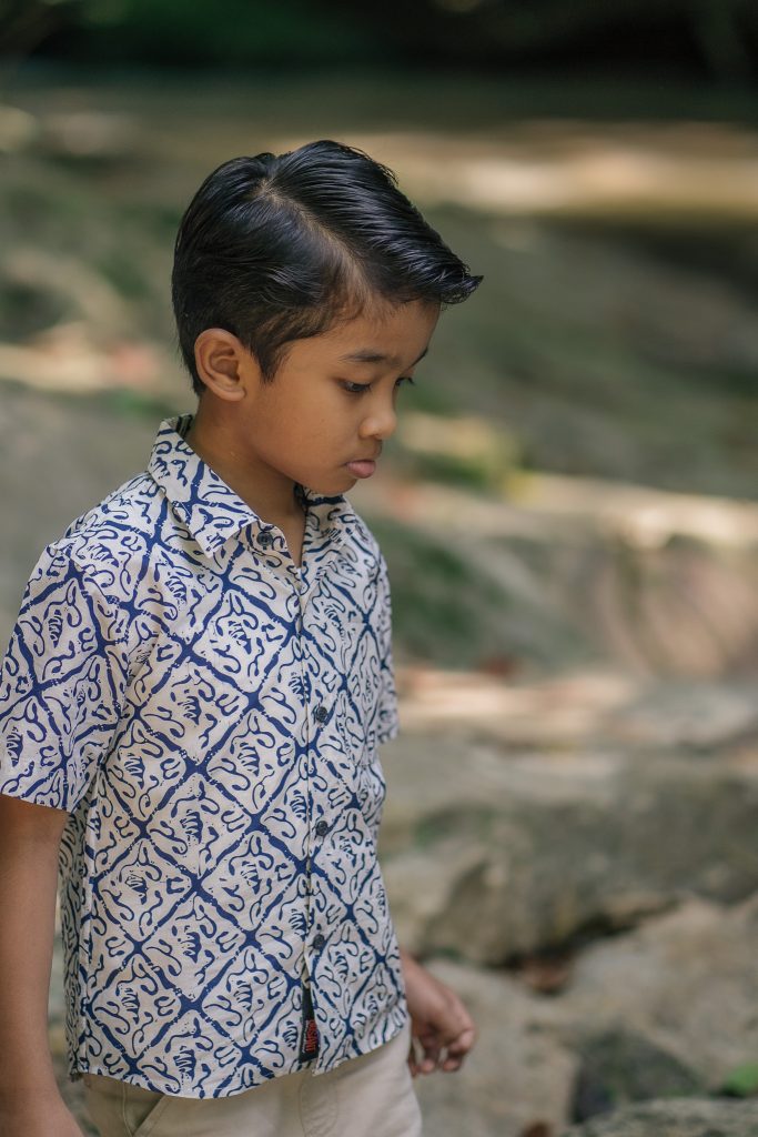 Karang Laut Putih Kids (Manual Handprint Batik) - Batik By Nusant ...